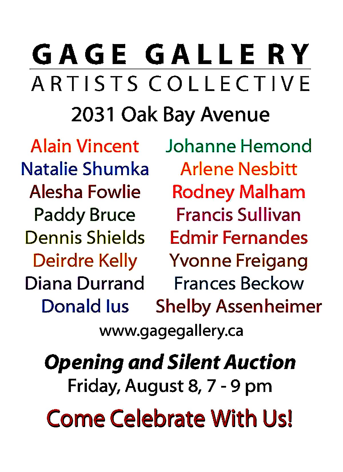 Gage Gallery Arts Collective// Opening Night